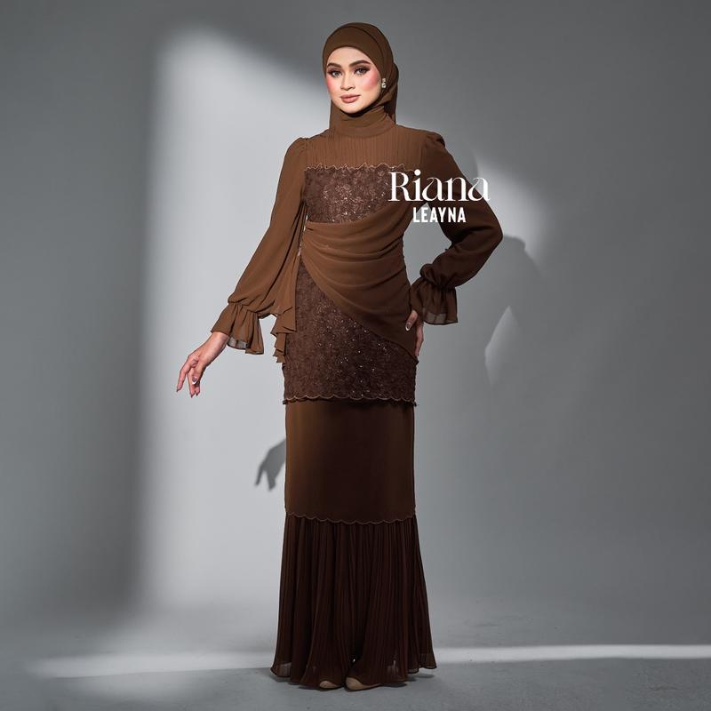 [LEAYNA] [RIANA] Kurung Moden Drapping - TikTok Shop Malaysia