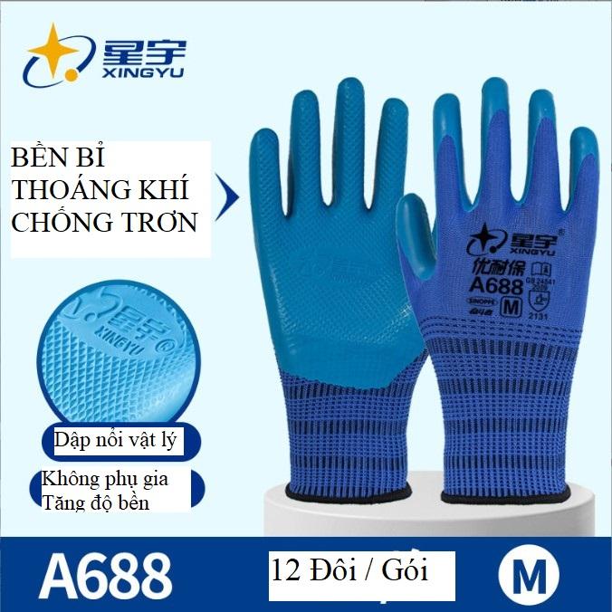 Găng tay cao su dập nổi XingYu A688 cao su nhập chống trơn trượt ...