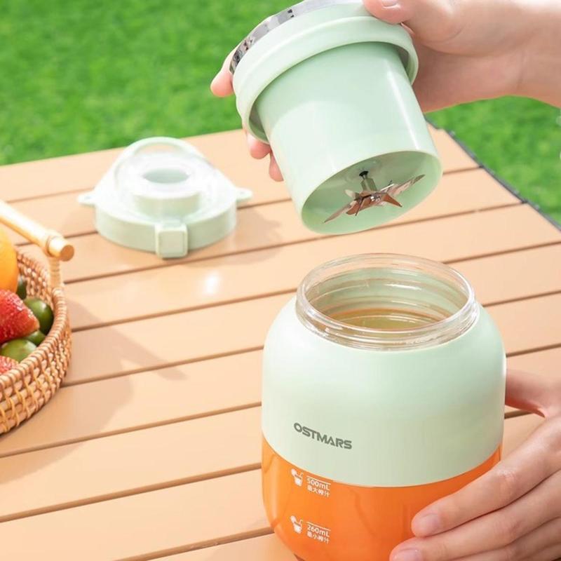 800Ml Multi-Purpose Juicer Bottle USB Rechargeable Portable Juicer ...