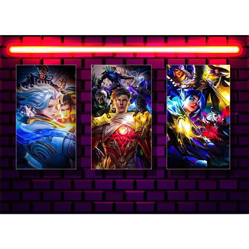 (COD) DEKORASI DINDING POSTER FRAME KAYU MOBILE LEGEND HIASA - Shop ...