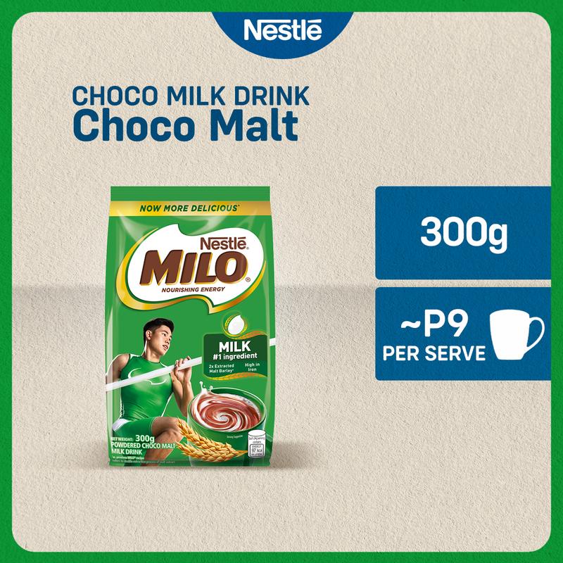 MILO Powdered Choco Malt Milk Drink 300g - With Energy-Releasing ...
