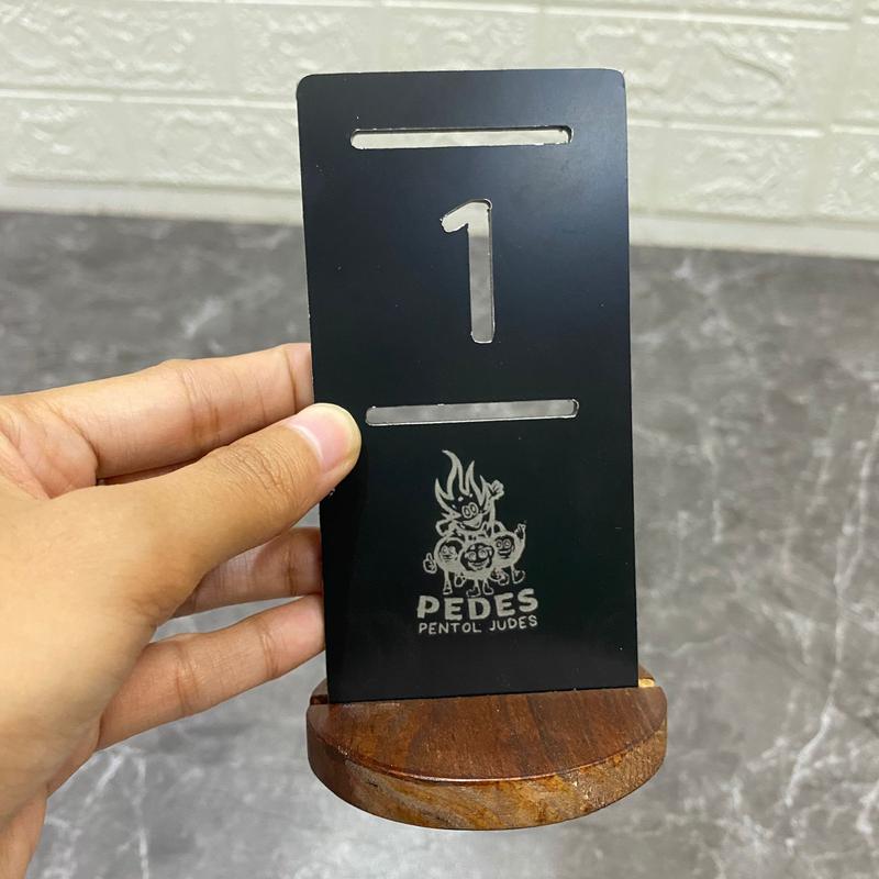 Nomor Meja Penanda Meja Standing Tag Meja Resto Cafe Restoran - Shop ...