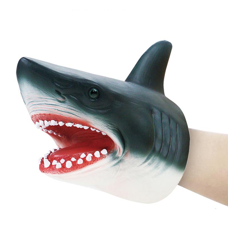 Shark Arm Glove Hand Puppet Toy Soft Rubber Shark Glove Interactive ...