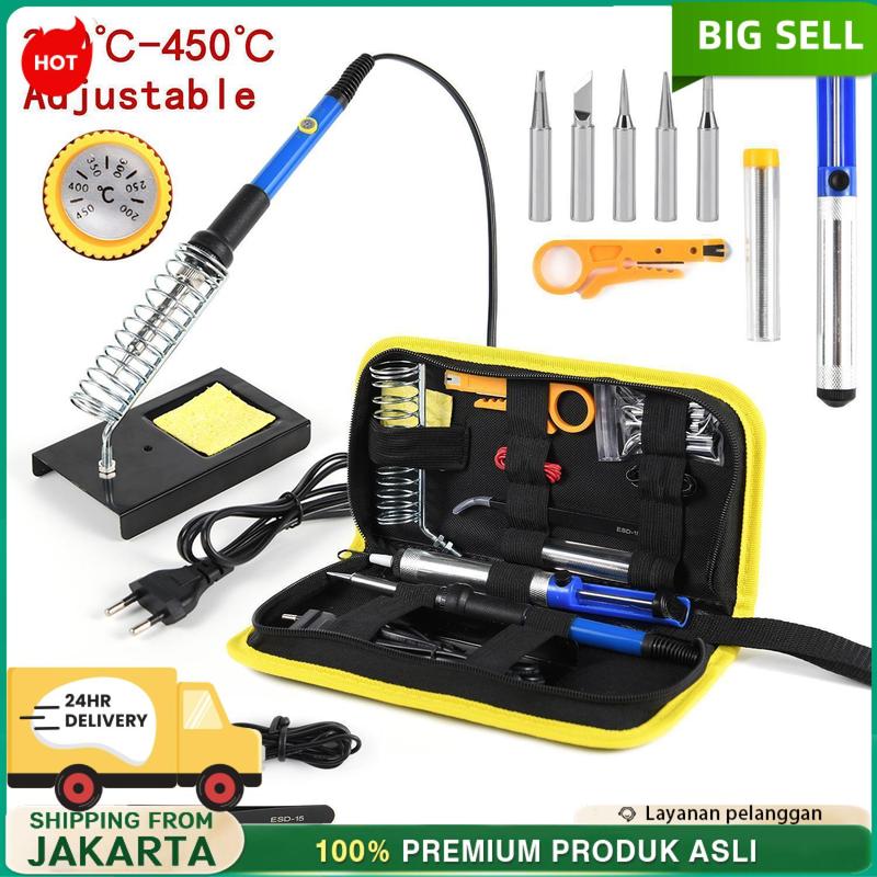 Cod,Jaminan Kualitas 15in1 Set Besi Solder Portabel Paket Solder ...