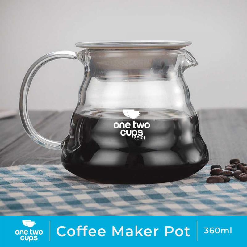 One Two Cups Coffee Maker Pot V60 Kettle Teko Kopi Barista SE101 - Shop ...