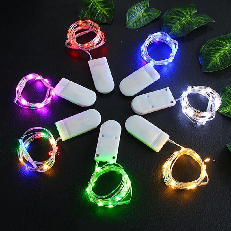 20 LED Fairy Light CR2032 Battery Operated LED Copper Wire String ...