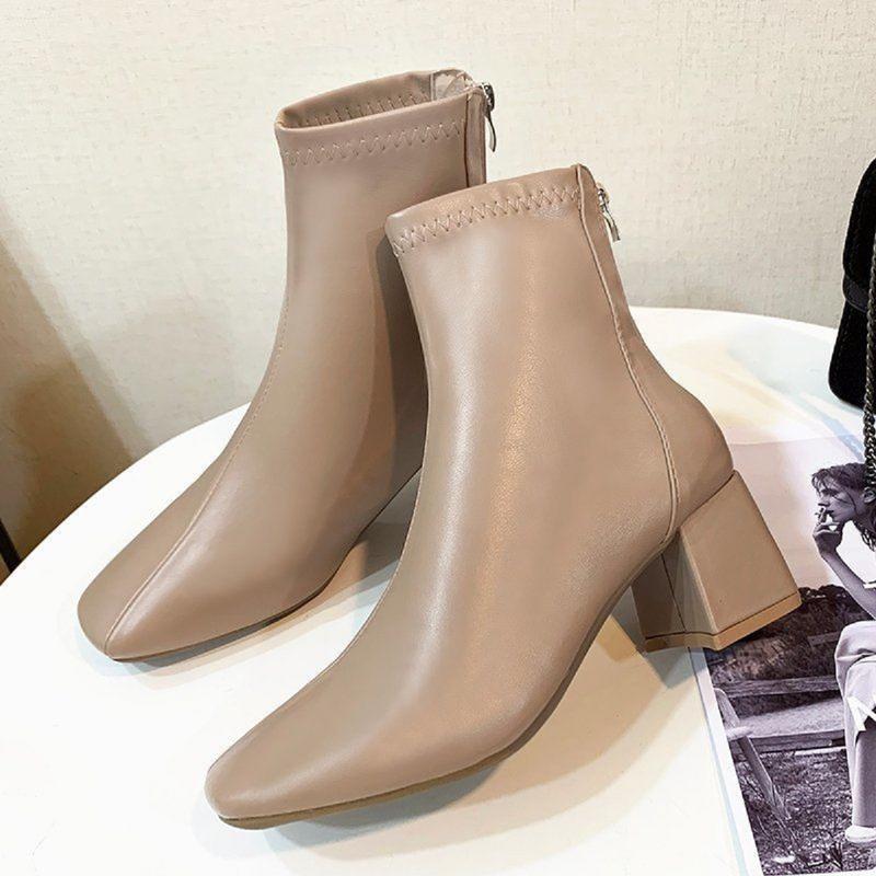 Prelesty Premium Cantik Kulit Asli Sepatu Martin Boots Wanit - Shop ...