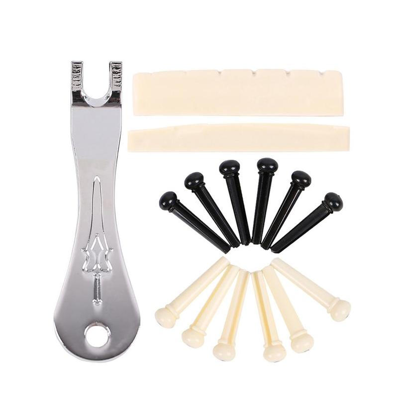 Guitar Nail Plucker Pin Puller Tool Bridge Bamboo Wooden 10*10cm ...