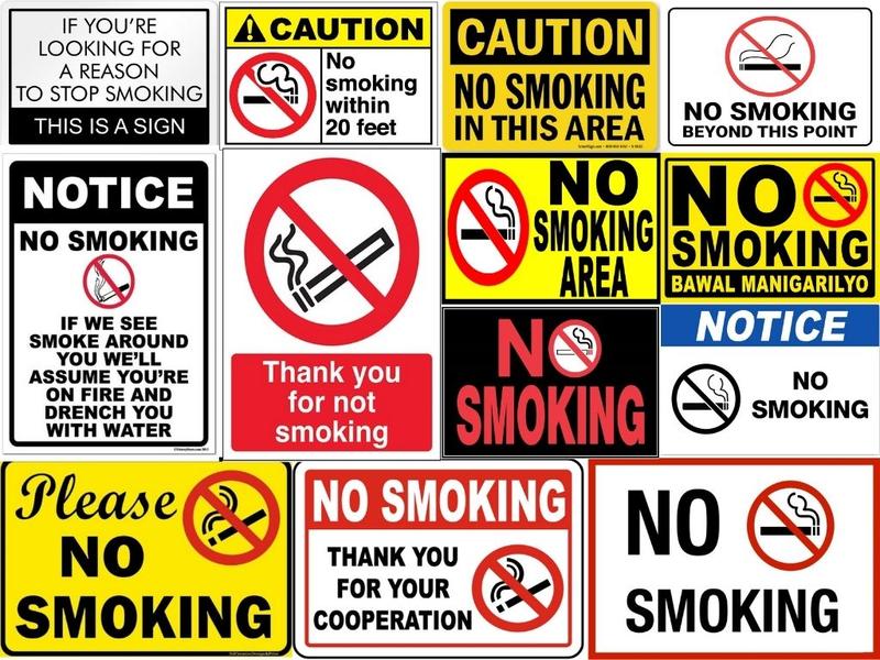 No Smoking Signages (Laminated A4 Size) - TikTok Shop Philippines
