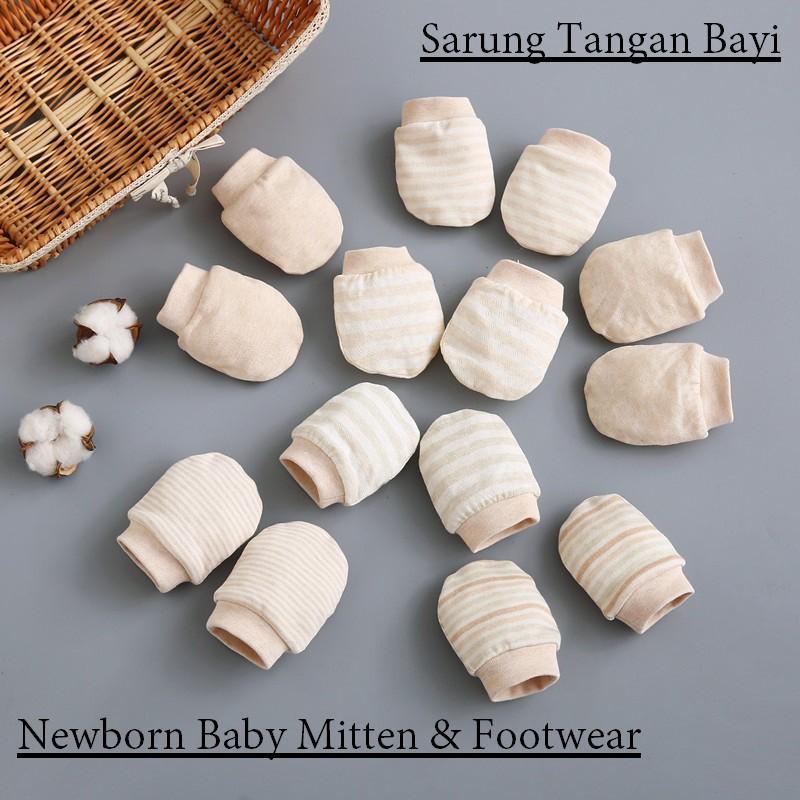 Sarung Tangan Bayi Kain Kapas Bayi Cotton Mittens Newborn Anti-Scratch ...