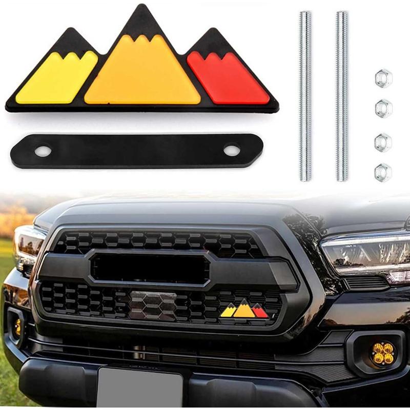 Tri-Color Grille Badge Emblem Decoration Fit for Tacoma 4Runner Tundra ...