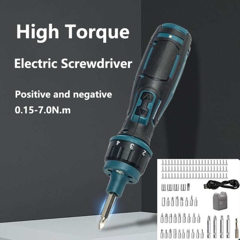 Portable 3.6V Electric Screwdriver 6 Torque Wireless Cordles - TikTok ...