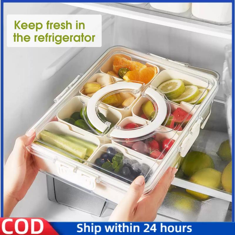 8-grid Food Container Washing Fruit Vegetable Storage Lockin - TikTok ...
