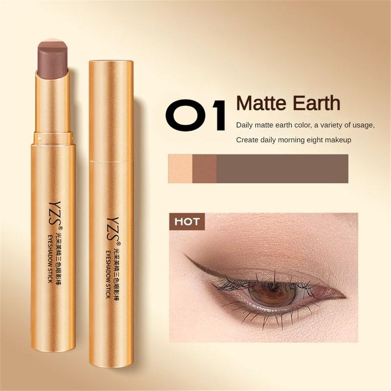 YZS Natural Delicate And Shining Three-color Eye Shadow Stic - TikTok ...