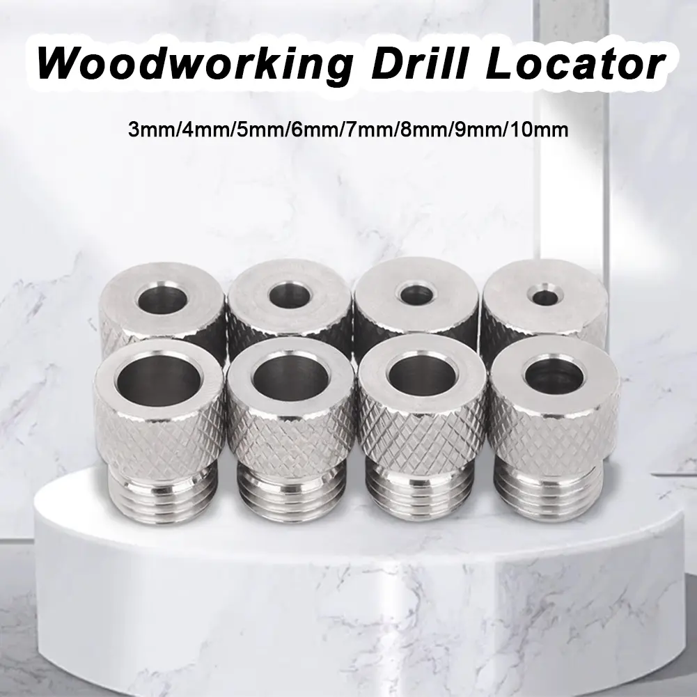 Woodworking 3mm-10mm Drill Guide Bushing Stainless Steel Drill Sleeves ...