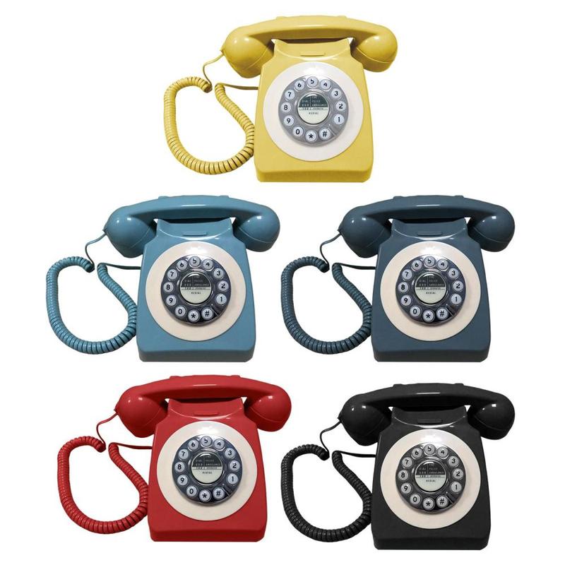 Telefon Talian Tetap, Gaya Retro, Telefon Lama Vintaj, Klasik, Sesuai ...