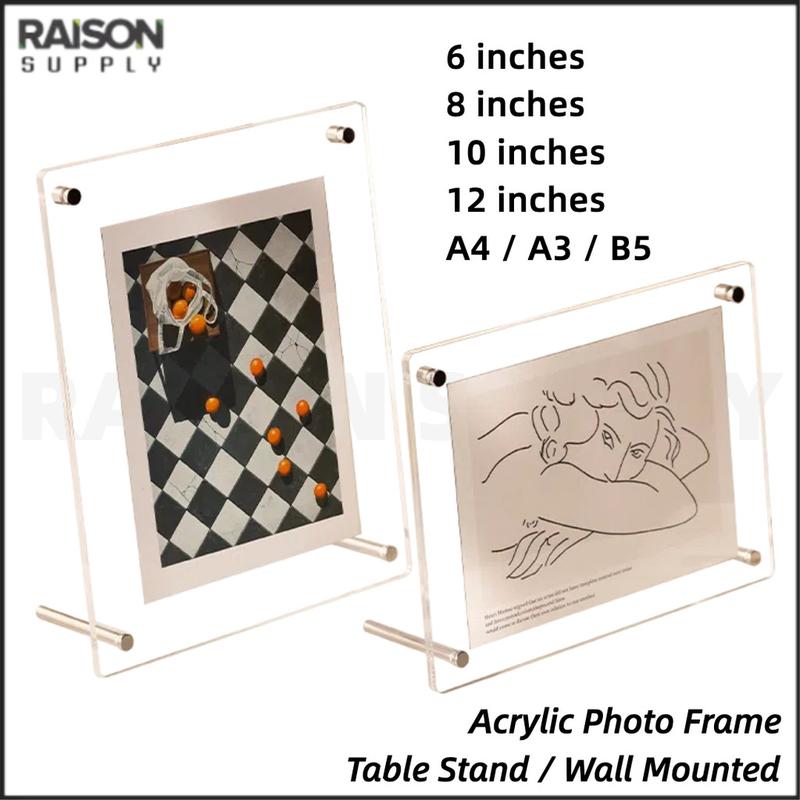 Acrylic Photo Frame A4 A3 B5 6/8/10/12inches Placement Certificate ...