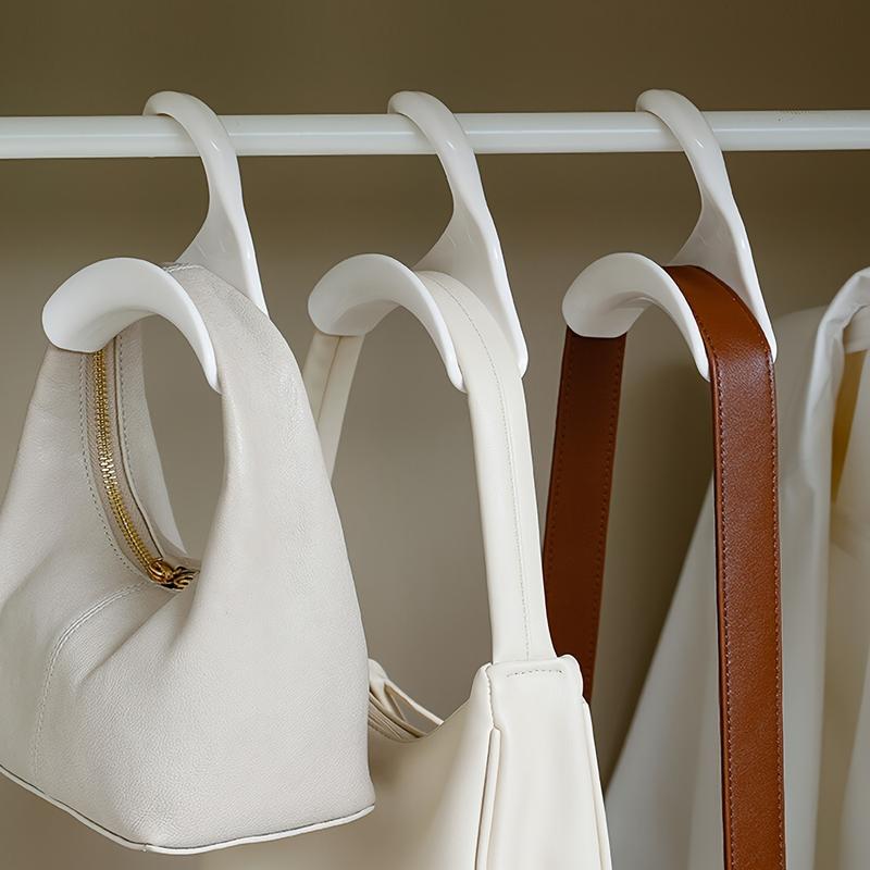 10 elegant plastic bag hooks, heavy-duty portable handbag hangers ...