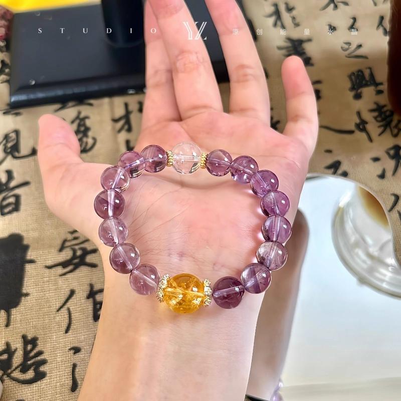 2025 Success Imitation Amethyst Bracelet for Women Artificia - TikTok ...