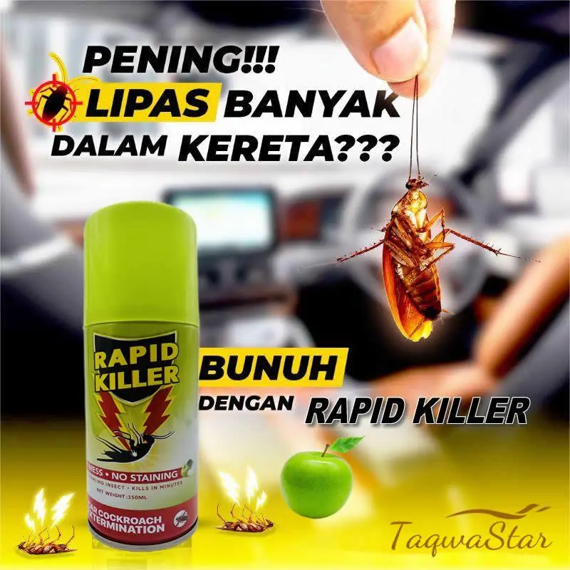 Rapidkiller cockroach poisoning at home four cockroach in car cockroach ...