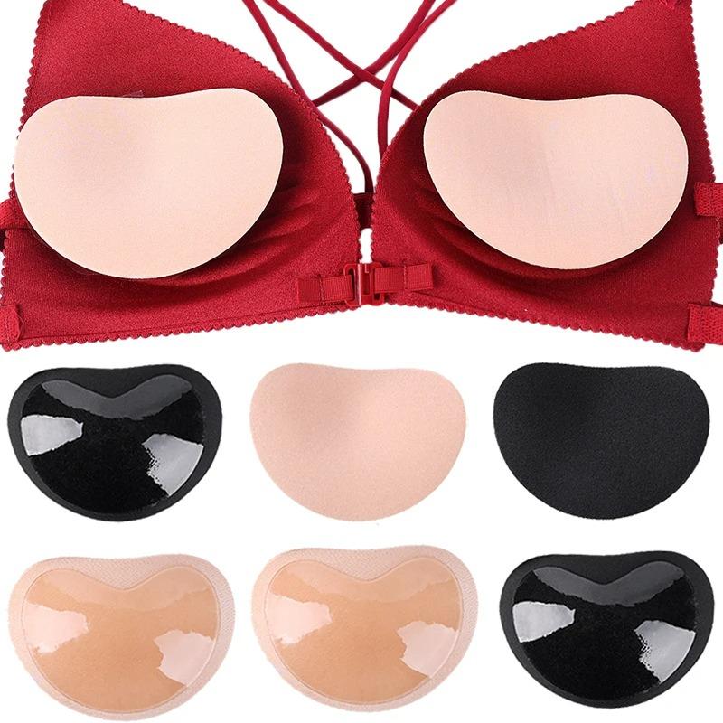 1 Pair Women's Invisible Thickened Self-adhesive Chest Pads Silicone ...