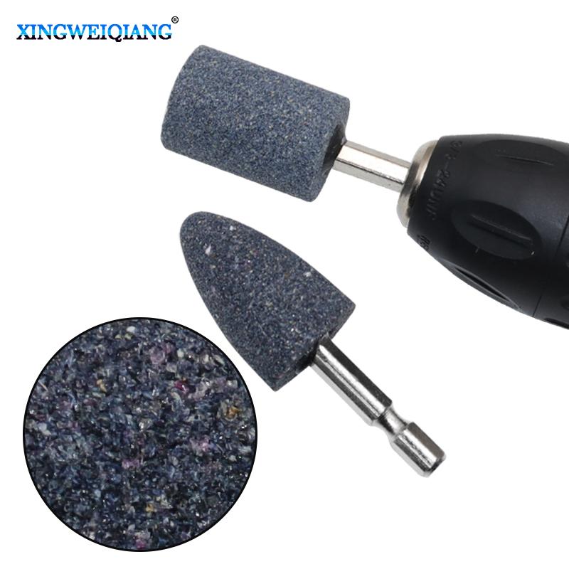 6.35mm Shank Hexagonal Grinding Wheel Grinding Head Brown Corundum ...