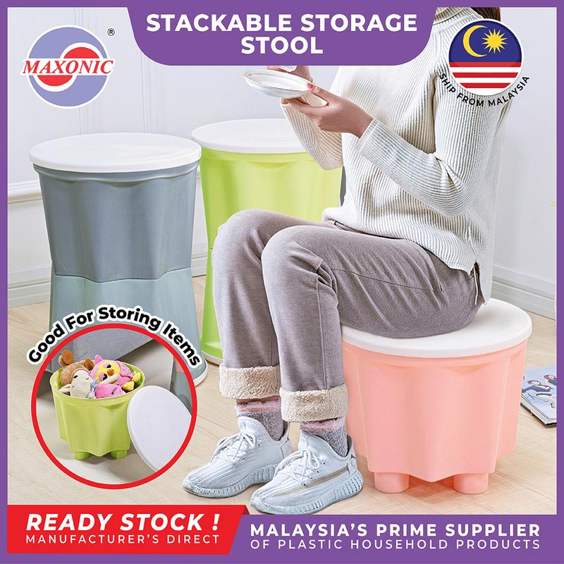 MAXONIC STACKABLE STORAGE STOOL | MULTIFUNCTIONAL STOOL | TO - TikTok ...
