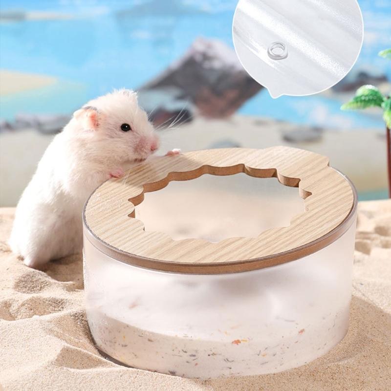 Hamster Pet Pan Sand Bath Non-skid Bathing Bowl Hamster Accessories ...