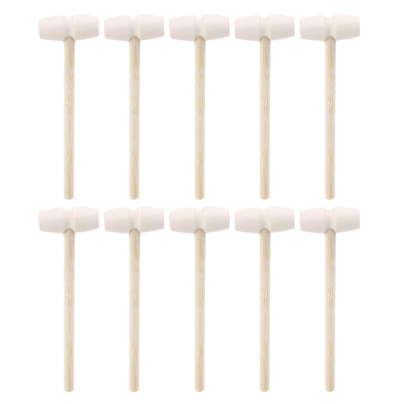 10 Pcs/Set Wooden Hammers Toys Mini Hammer Mallet for Chocolate ...