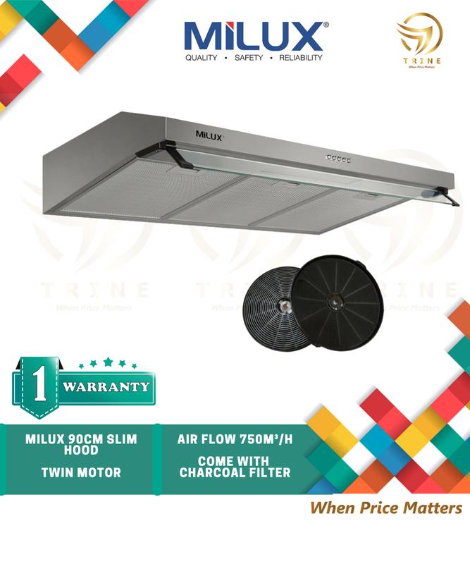 MILUX 90CM STAINLESS STEEL COOKER HOOD MHS-S430 MHSS430 - TikTok Shop ...
