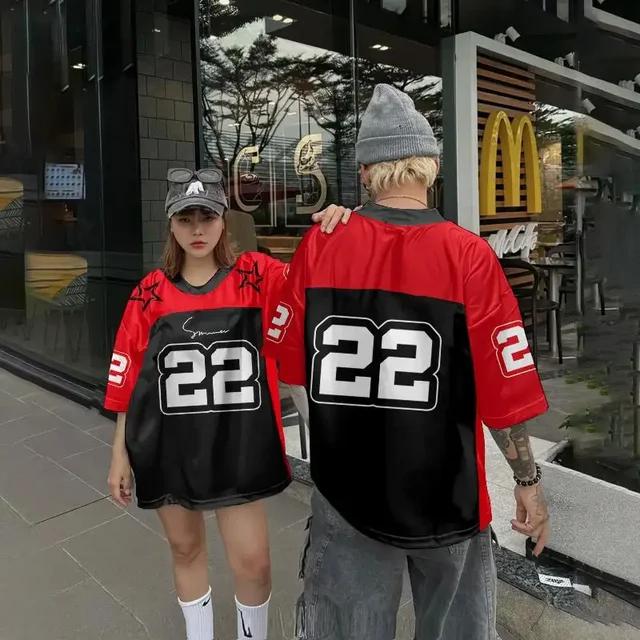 2XS-6XL Couple Jersey Oversized Men's S T-Shirt Digital Graphic ...
