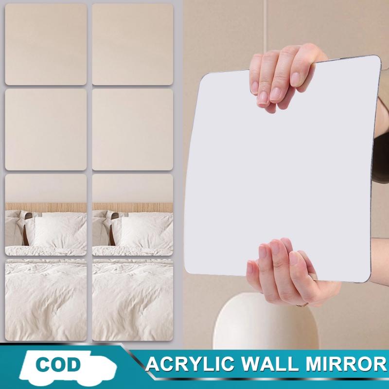 [50%off] Home DIY HD Acrylic Mirror Wall Sticker Full Body Stitching ...