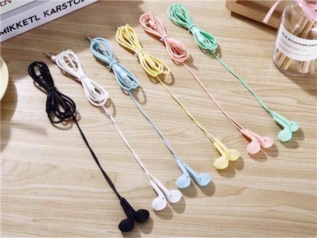 【OSO】U19 Macaron Universal Headset with MIC Stereo Wired Earphone ...
