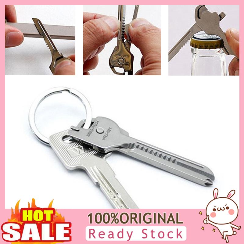SIS Key Shape Mini Multi Screwdriver Ring Keychain Foldable Tools ...