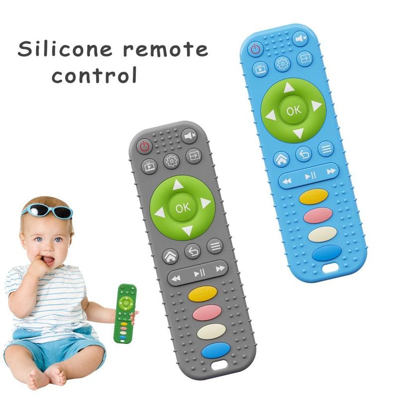 Cartoon Silicone Baby Teethers Rodent Gum Remote Control Shape - TikTok ...