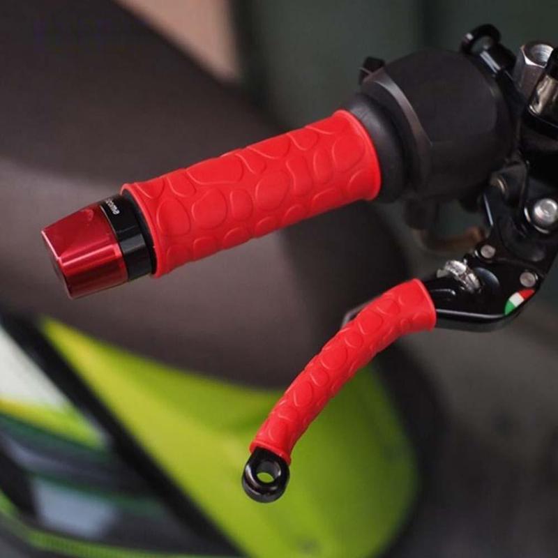 Universal Handle Grip Cover Protector Anti-skid Rubber Bar Motorcycle ...