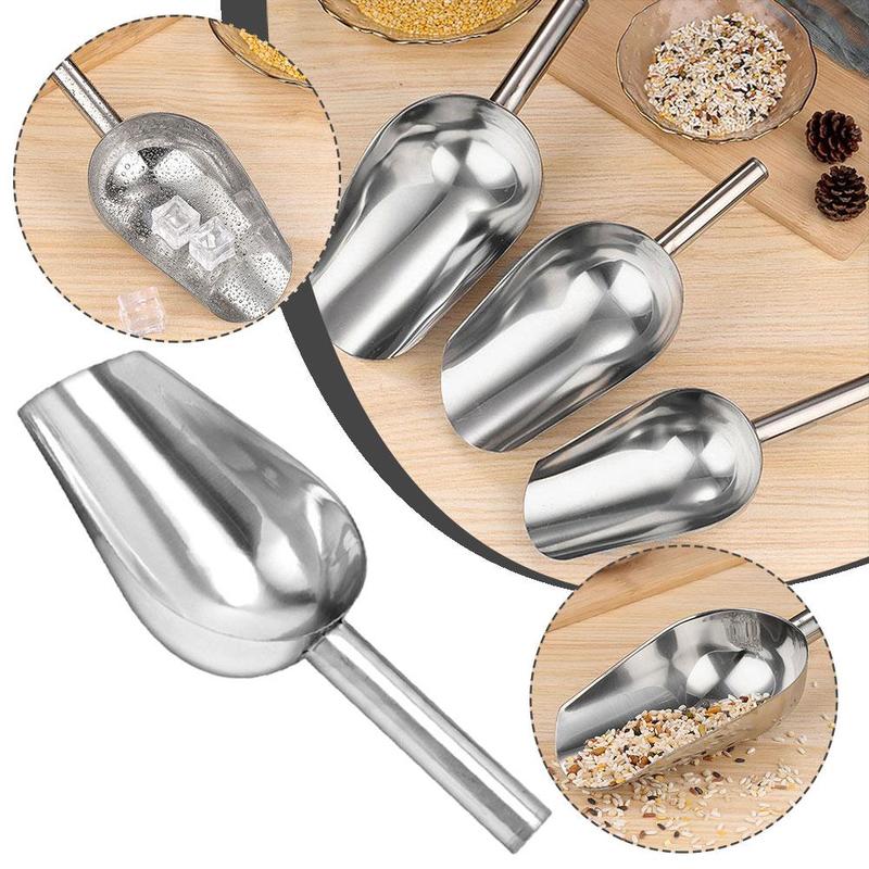 Stainless Steel Ice Scoop Candy Scoopers Spice Large Kitchen - TikTok ...
