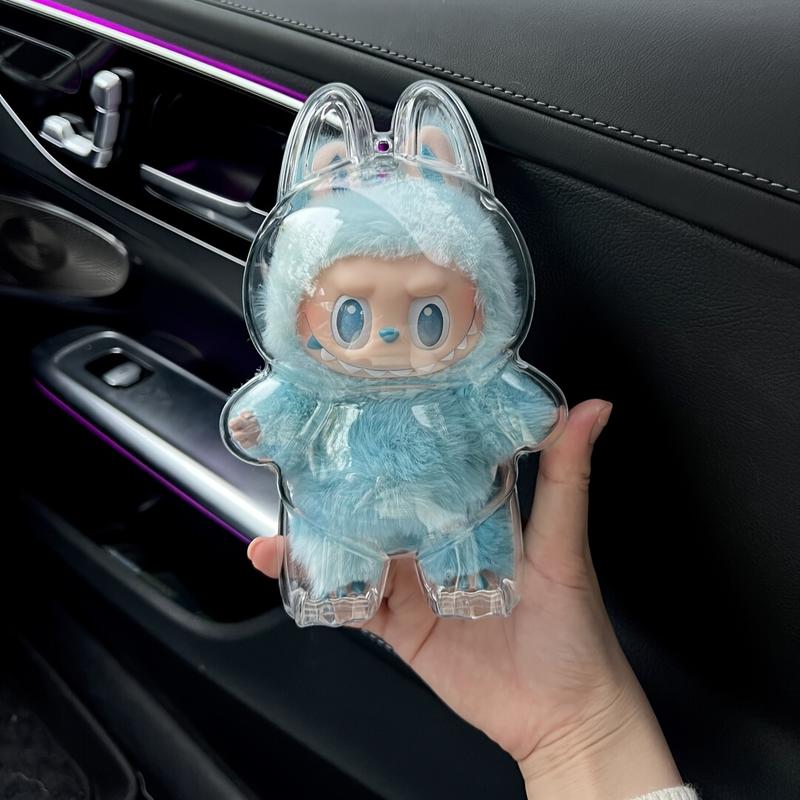 1 Transparent Labubu Acrylic Box - Transparent Display Protection Box ...