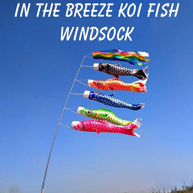 40/70/100CM Japan Style Yard Decor Outdoor Carp Flag Windsoc - TikTok ...