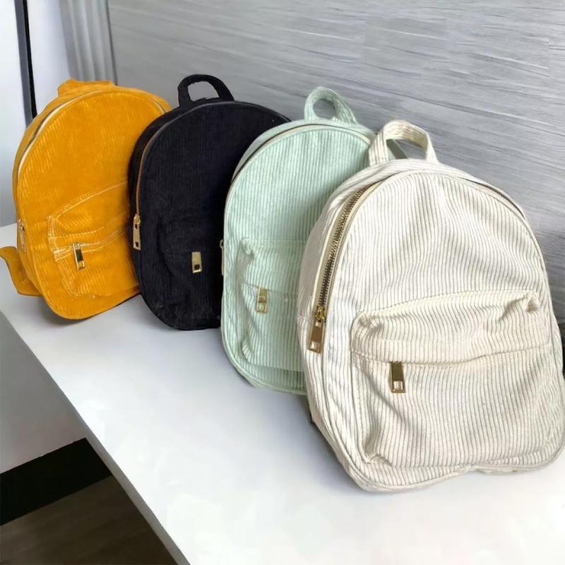 Tas ransel wanita corduroy backpack cewek korean style ANSELMA - Shop ...