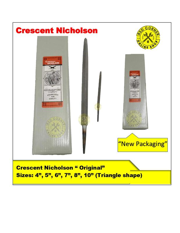 NICHOLSON "TRIANGLE" SLIM TAPER FILES (4", 5", 6", 7", 8", 10 ...