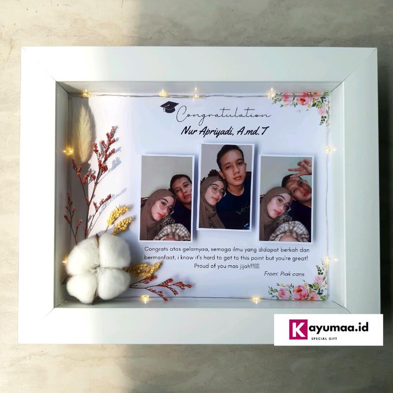 Flower Frame 3D | Kado Ultah Graduation Wedding - Shop | Tokopedia
