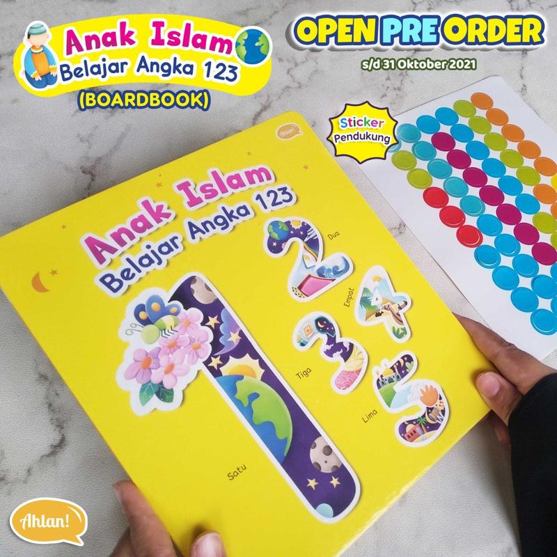 Boardbook Belajar Angka 123 - [Pustaka Hulwah x Ahlan] - Shop | Tokopedia