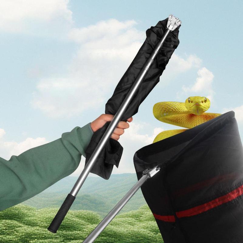 Snake Catcher Net Telescopic Aluminum Pole Handling Bag Grabber ...