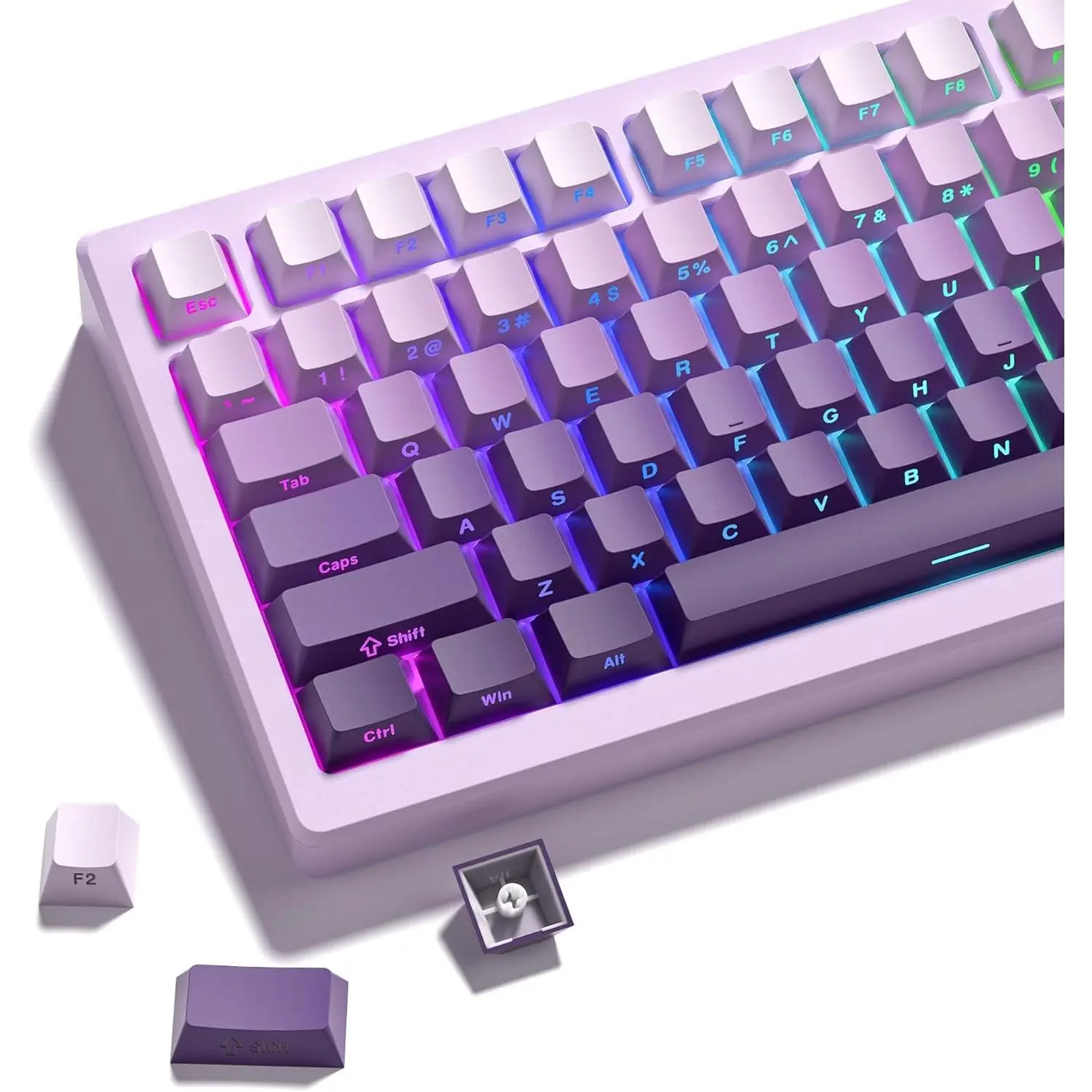 838 Mechanical Keyboard, 65% Layout Hot Swappable Gaming Keybaord ...