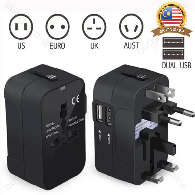 Universal Travel Adapter Multisocket Plug All-In-One Single Dual ...