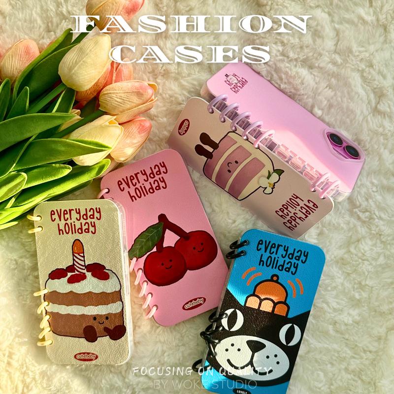 jellycat, lovely cake and cherry ，coil notebook phone case, newest ...