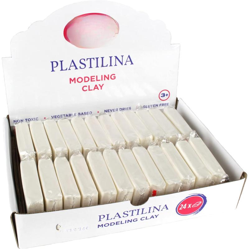 Plastilina and Non-Drying Modeling Clay; Set of 24 Bars, 1.4 Ounce Each ...