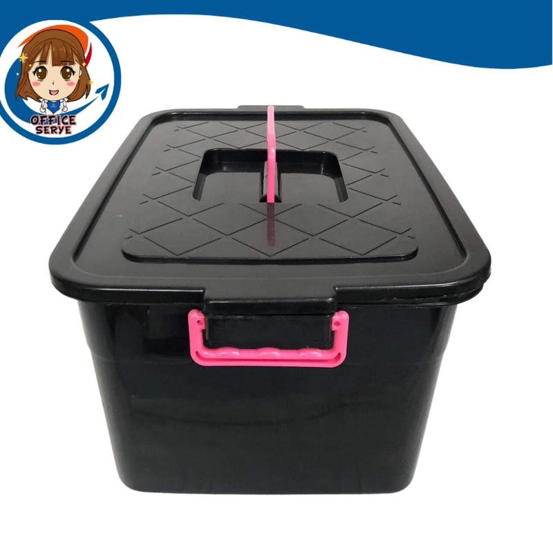 Its shop time Storage Box Black Color Organizer Tray Cute Minimal ...