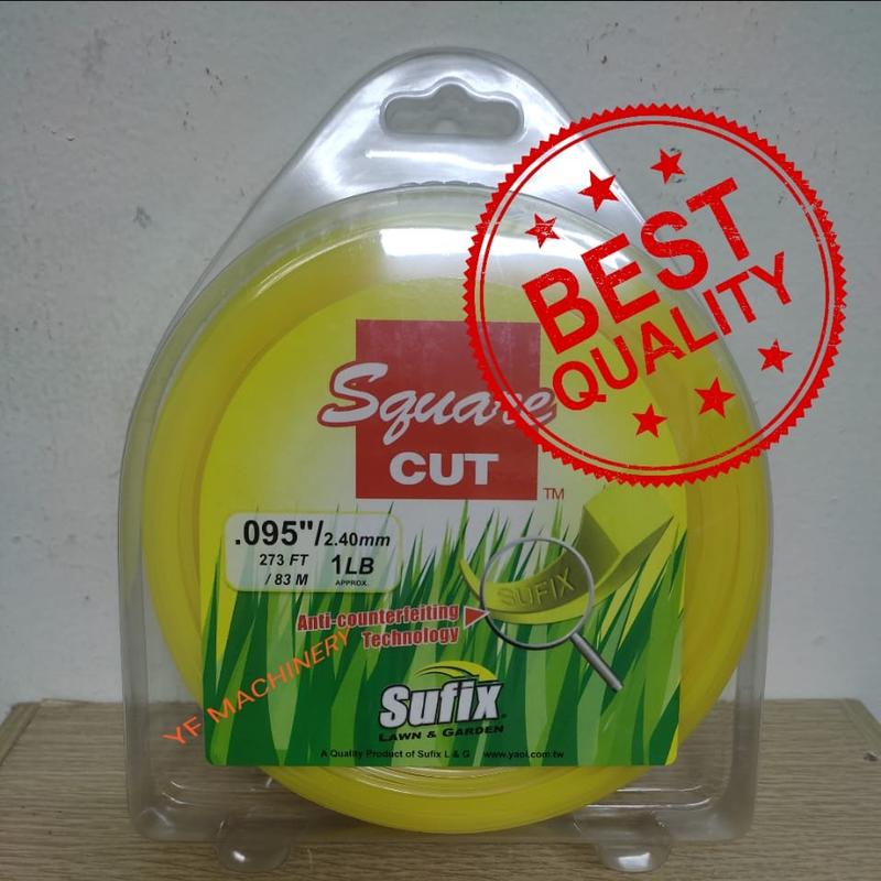 READY STOCK SUFIX 1LB BRUSH CUTTER LINE NYLON ROPES-SQUARE CUT - TikTok Shop Malaysia
